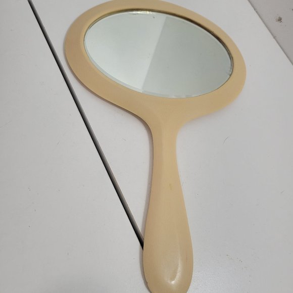 Vintage | Bath | Vintage French Ivory Oval Hand Mirror | Poshmark